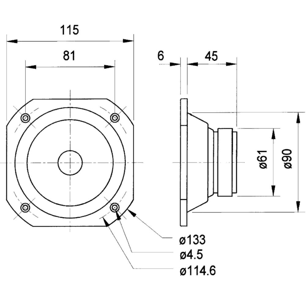 VISATON 5CM CONUS TWEETER - 50mm conus tweeter. Zeer geschikt als ...