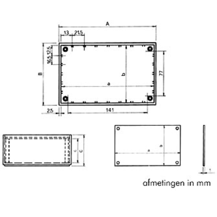 19" BEHUIZING IN ABS VOOR RACKMONTAGE - 3U - 19" BEHUIZING IN ABS VOOR ...