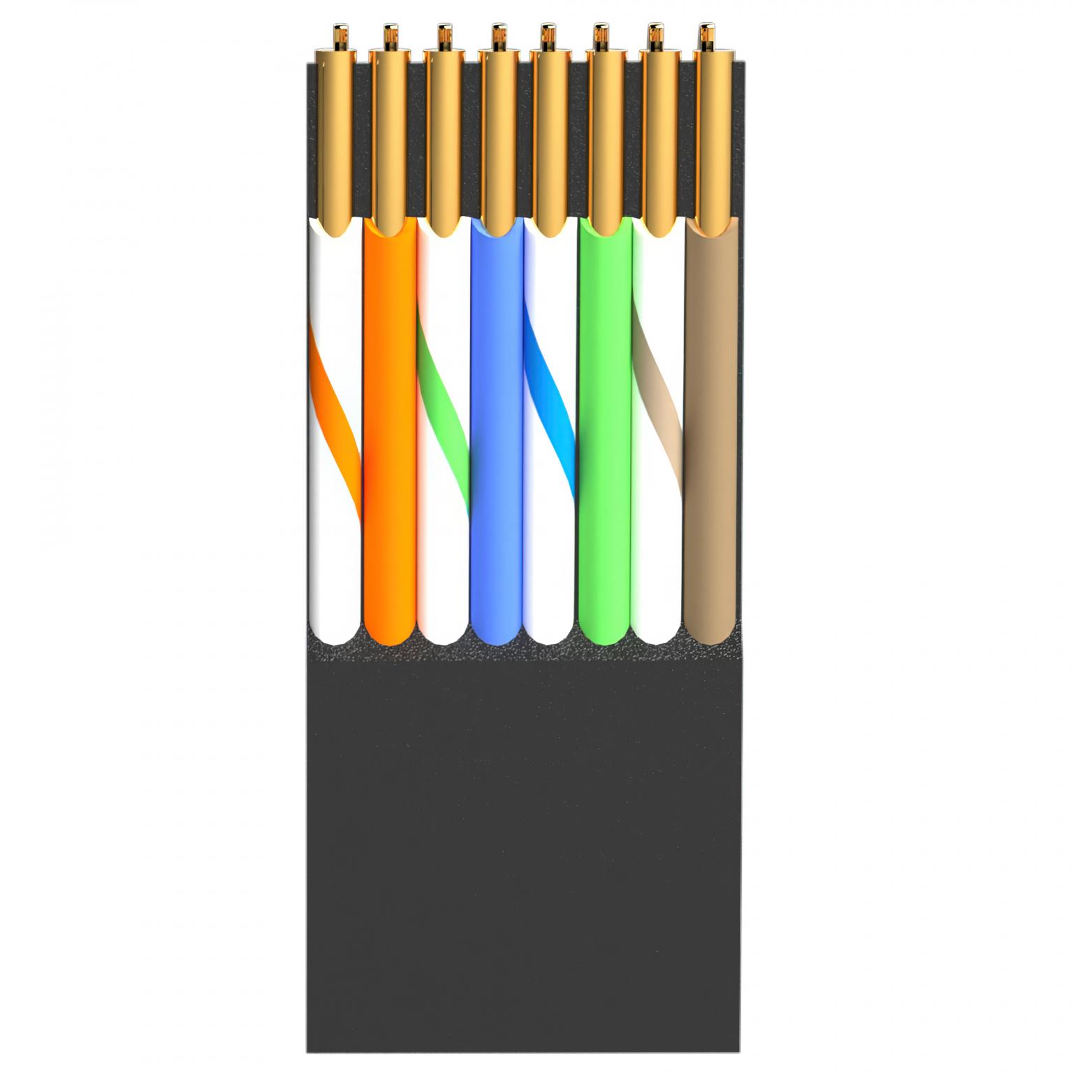 Netwerkkabel Cat 7 - F/FTP - F/FTP Cat 7 kabel - Zwart, Mantel: PVC ...