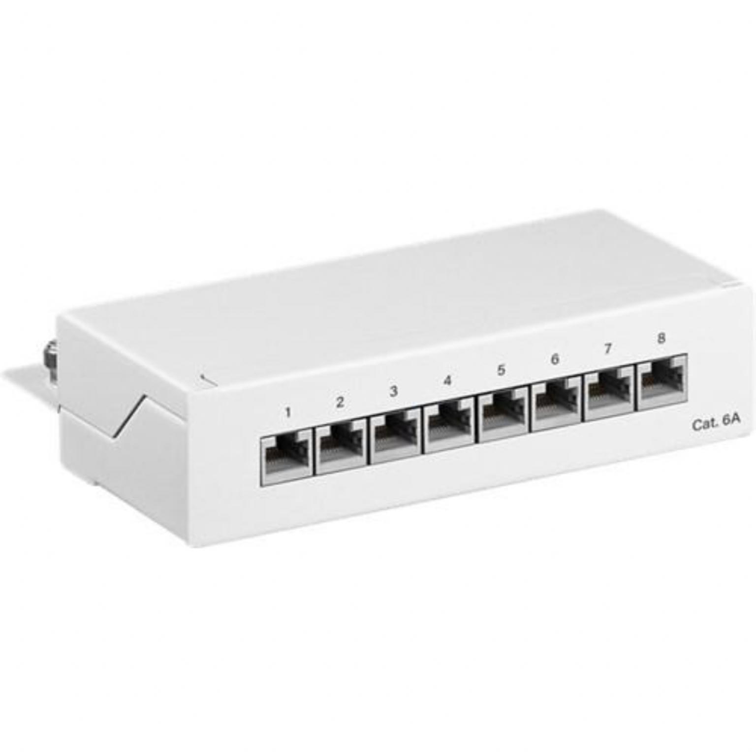 Mini-patch-panel cat. 6 12-Port, RJ45 - Type: 8-port RJ45